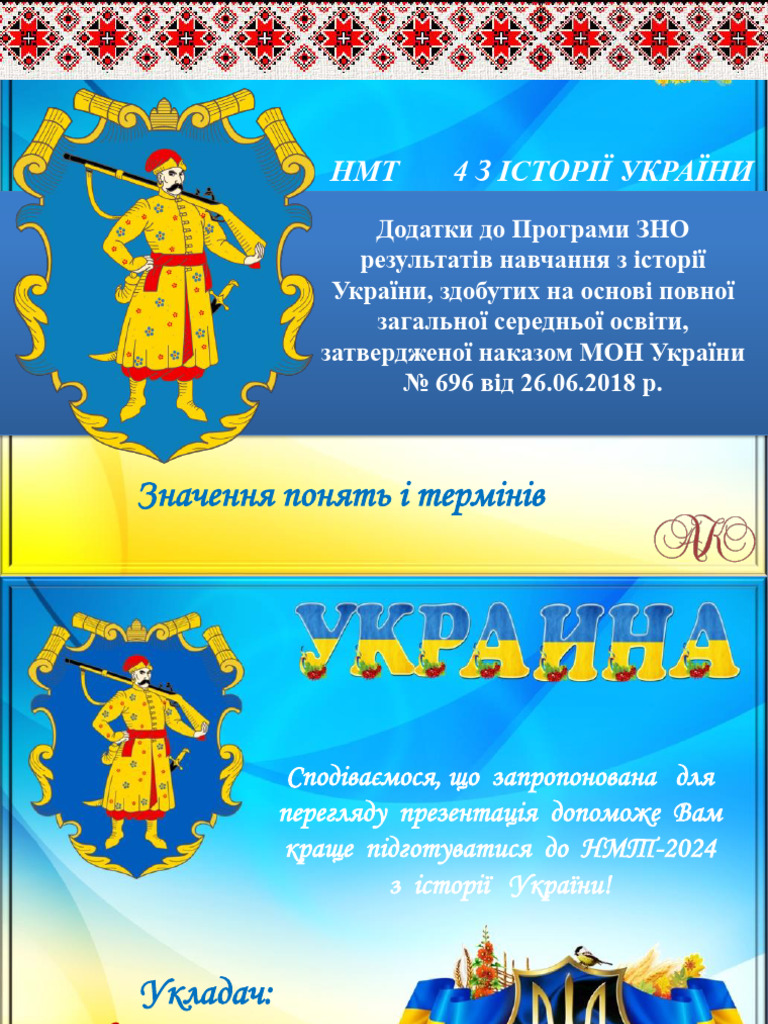 NMT 2024 Znachennya Ponyat I Terminiv | PDF