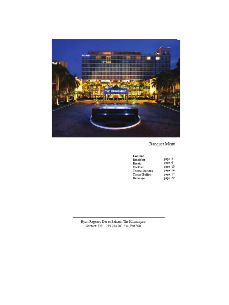 Banquet Menu | PDF