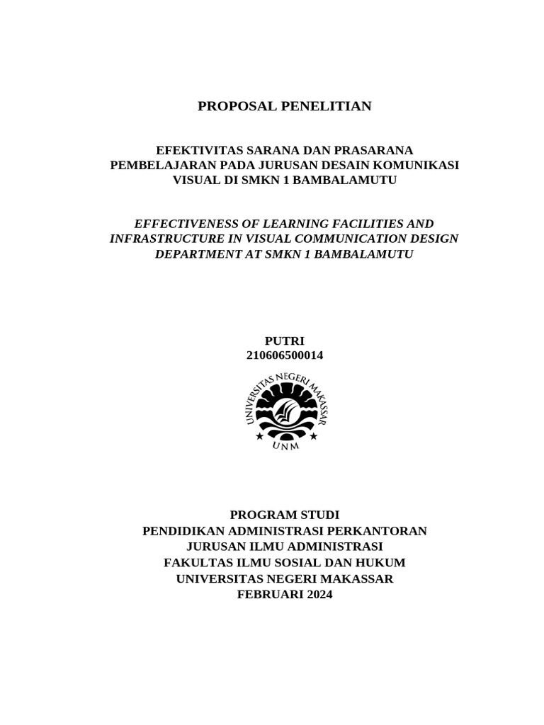Proposal Putri | PDF