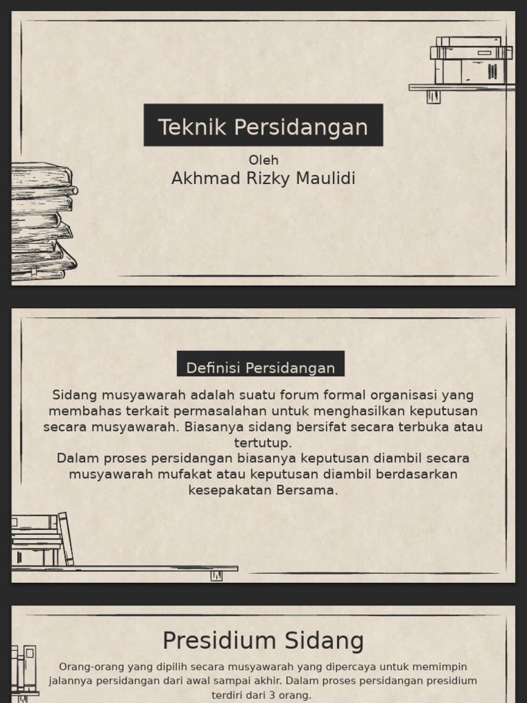 Teknik Persidangan. | PDF