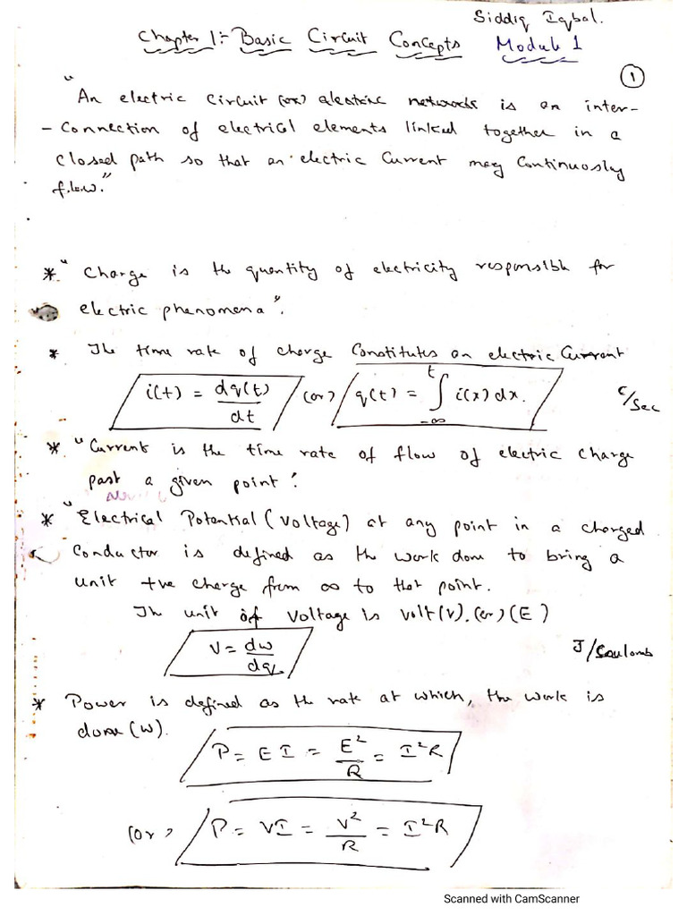 Network Theory Notes - Siddiq Iqbal | PDF