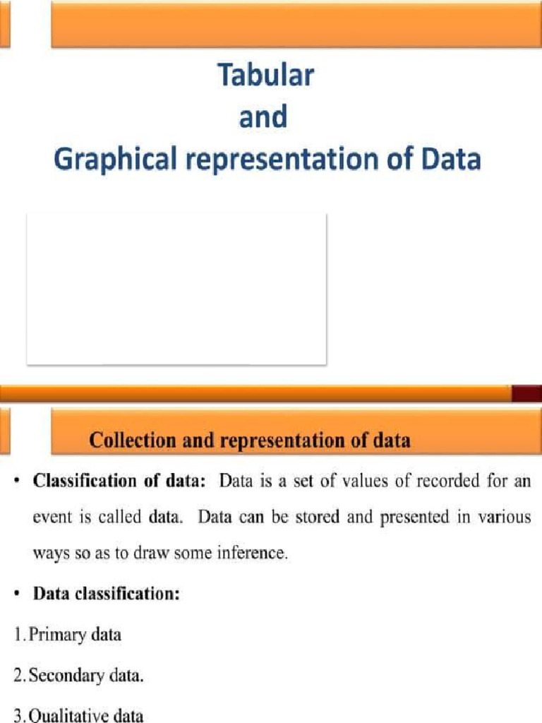 Tabular and Graphical Representation | PDF