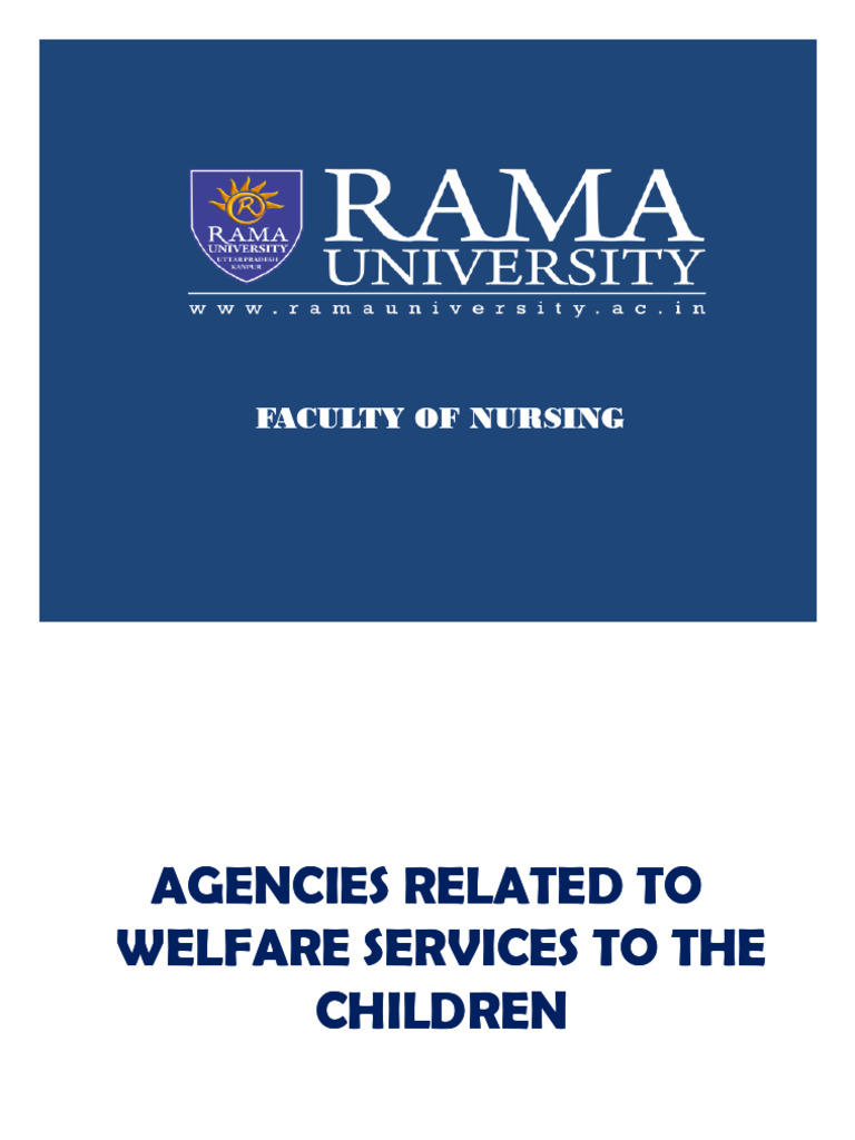 Welfare Services To Childern | PDF
