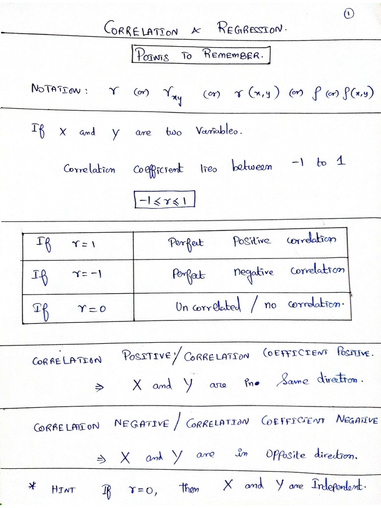 Correlation and Regression | PDF