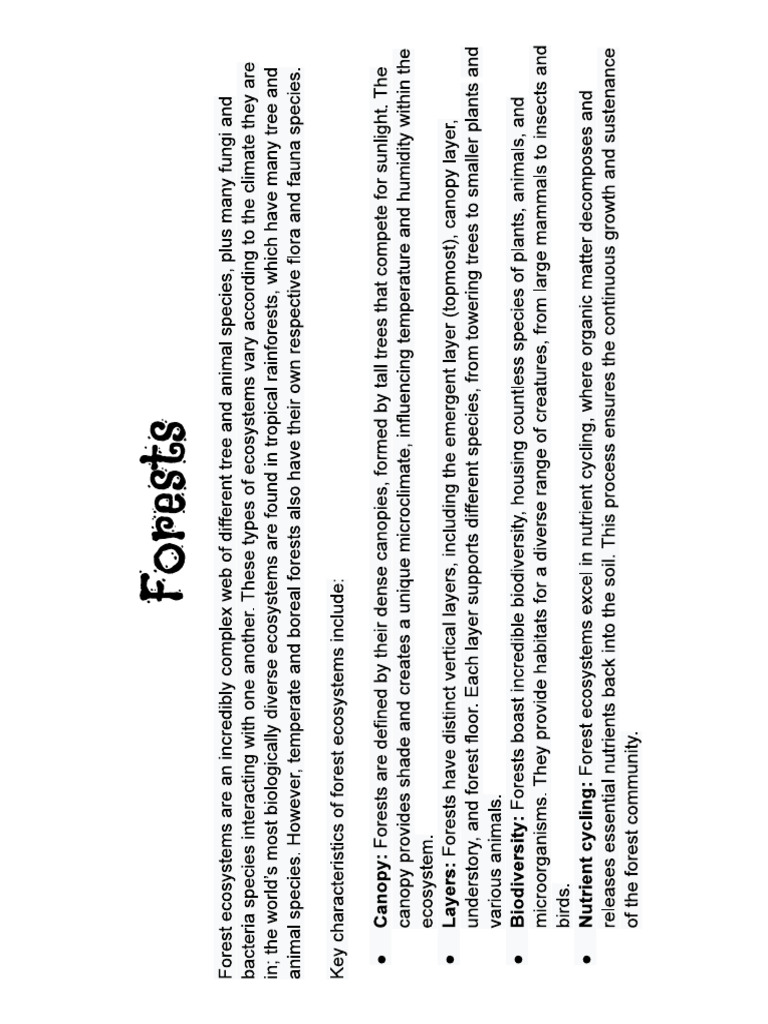 Ecosystem Facts | PDF