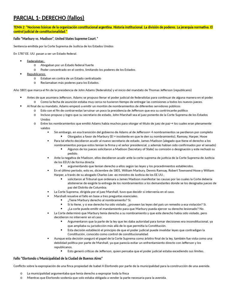 Parcial 1 - Fallos | PDF
