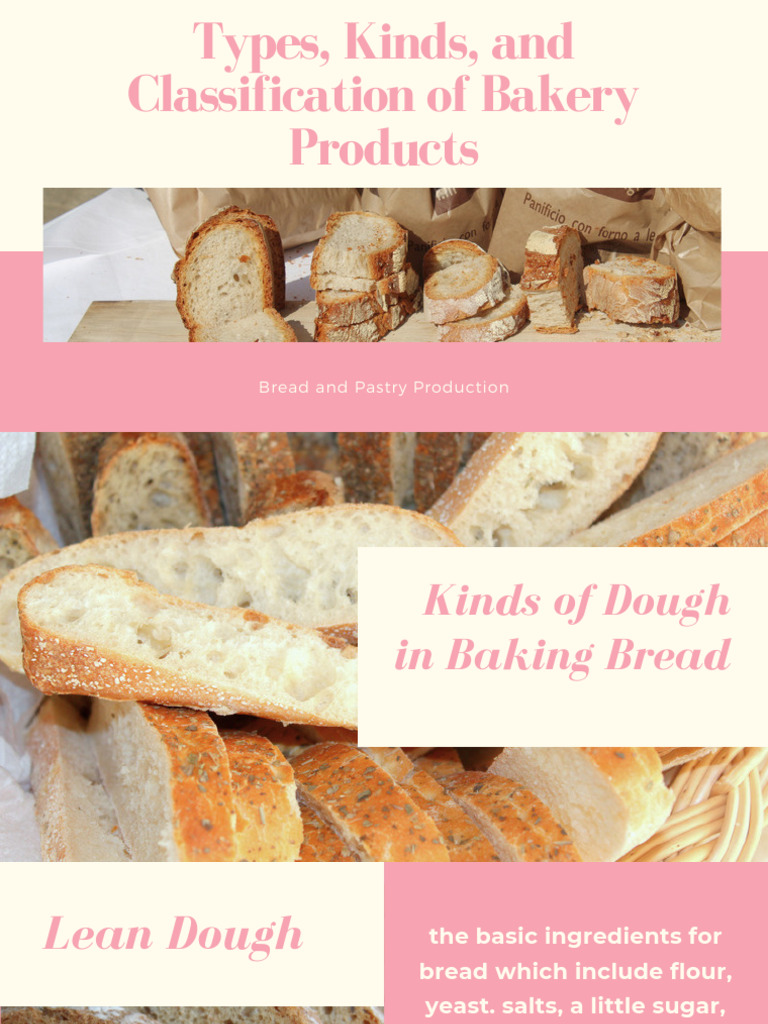 Types Kinds and Classification of Bakery Products | PDF