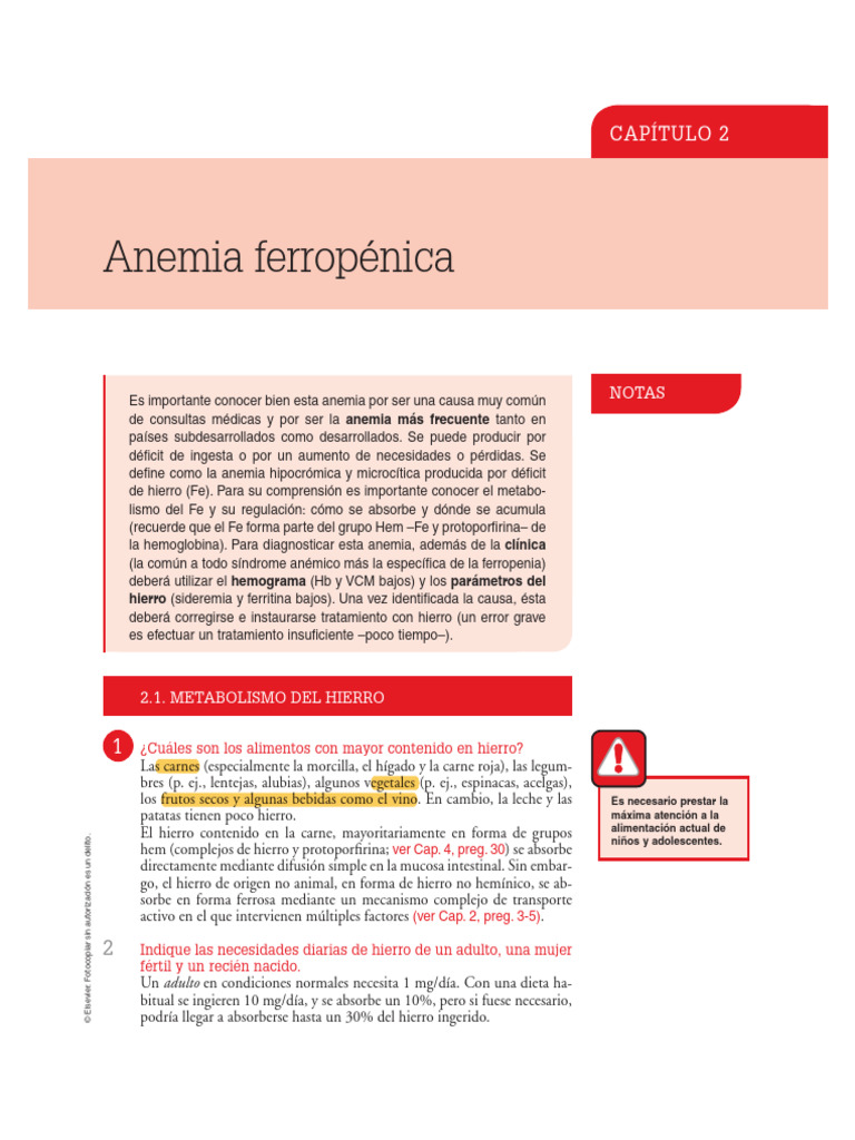 anemia ferropenica | PDF