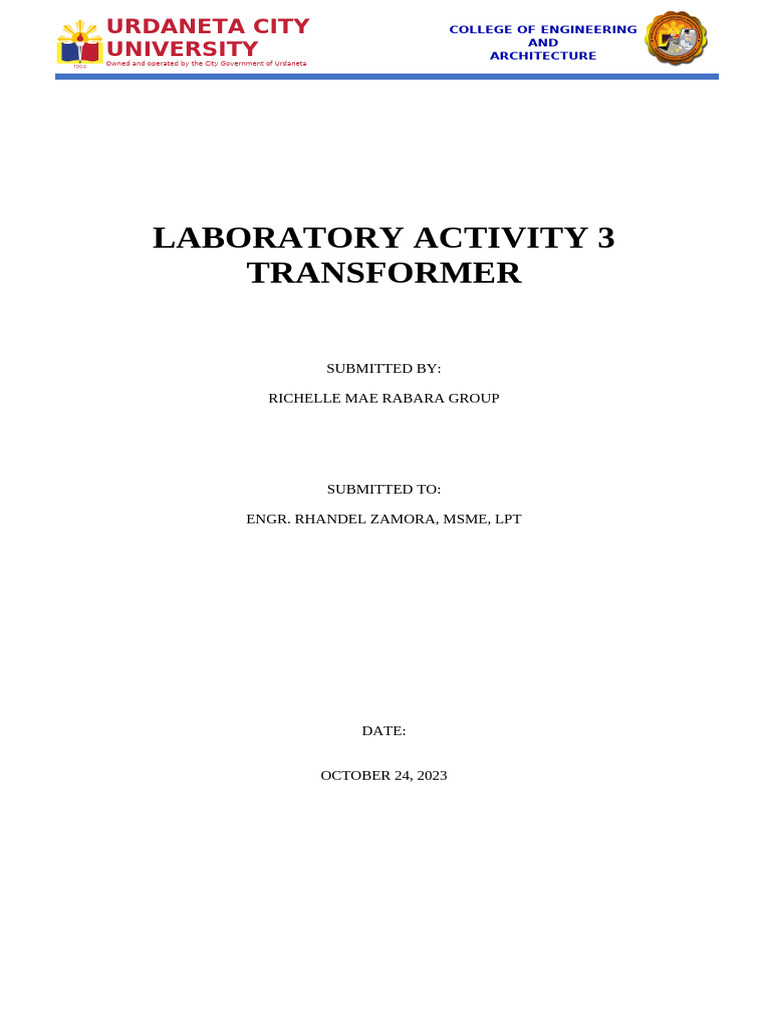 LABORATORY ACTIVITY 1 | PDF
