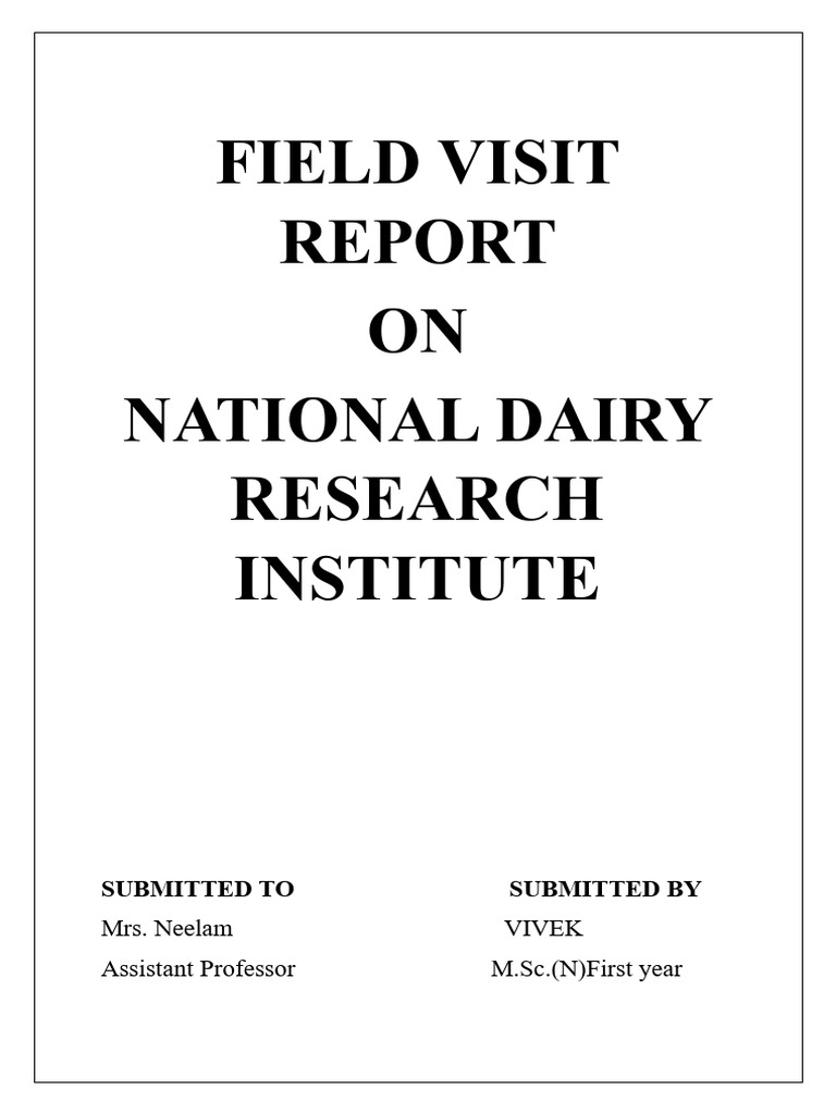 Field Visit 2 | PDF