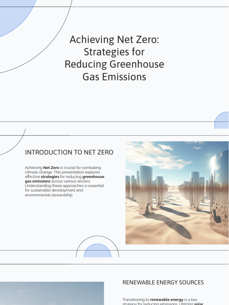 Slidesgo Achieving Net Zero Strategies For Reducing Greenhouse Gas ...