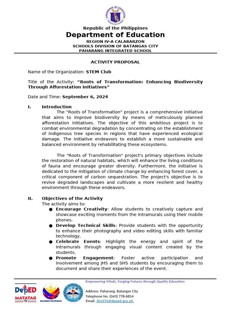 Tree Planting Proposal - Group 2 | PDF