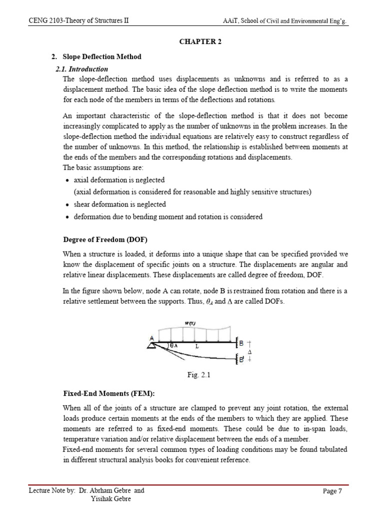 Fundamental of Structural Analysis | PDF