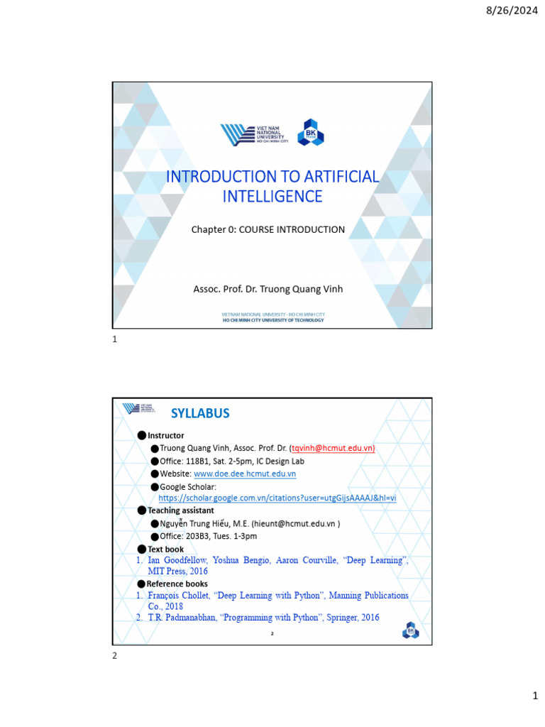 Intro To AI - Ch0 | PDF