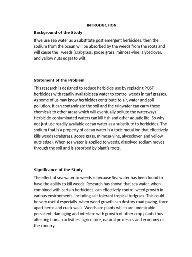 Science Investigatory Project FORMAT | PDF