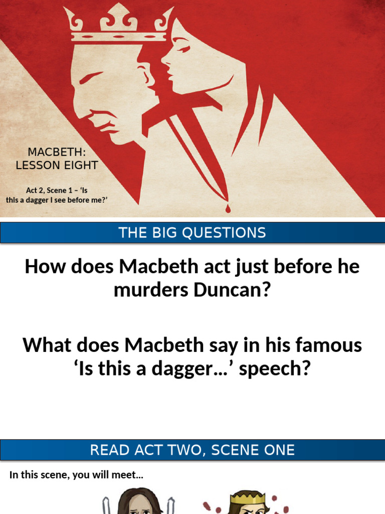 Lesson 8 - Act 2 Scene 1 | PDF