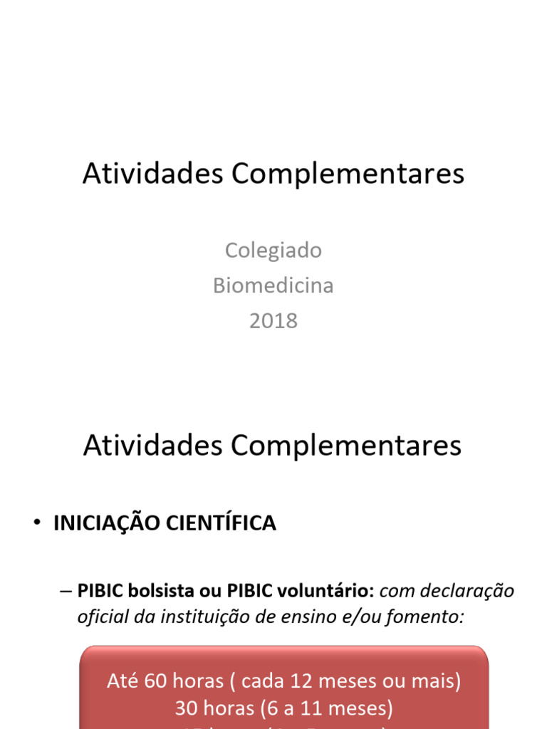Atividade Complementar | PDF