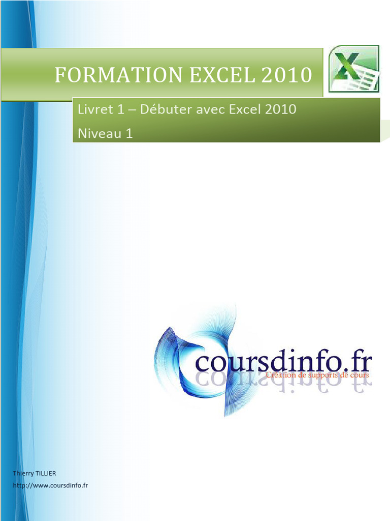 Livret_1_Excel_2010 | PDF