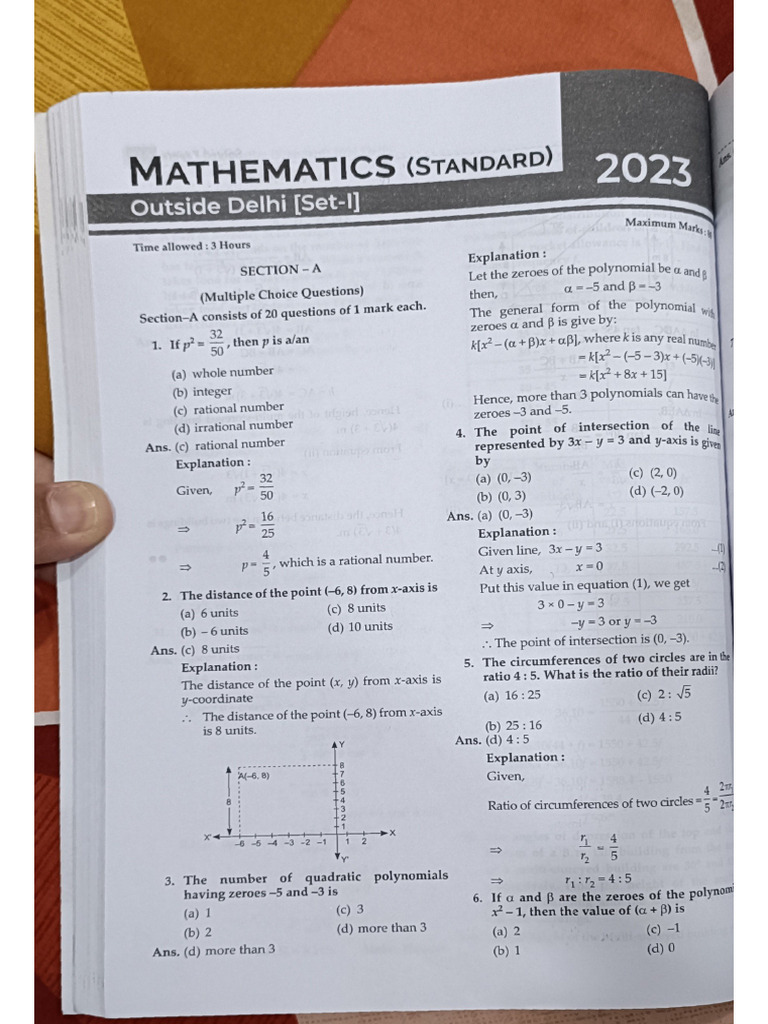 Model Paper 3 Standard | PDF