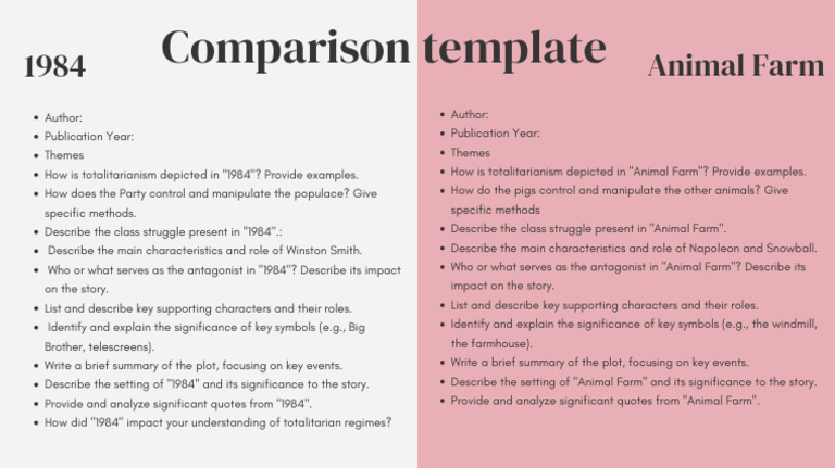 Comparison Template | PDF