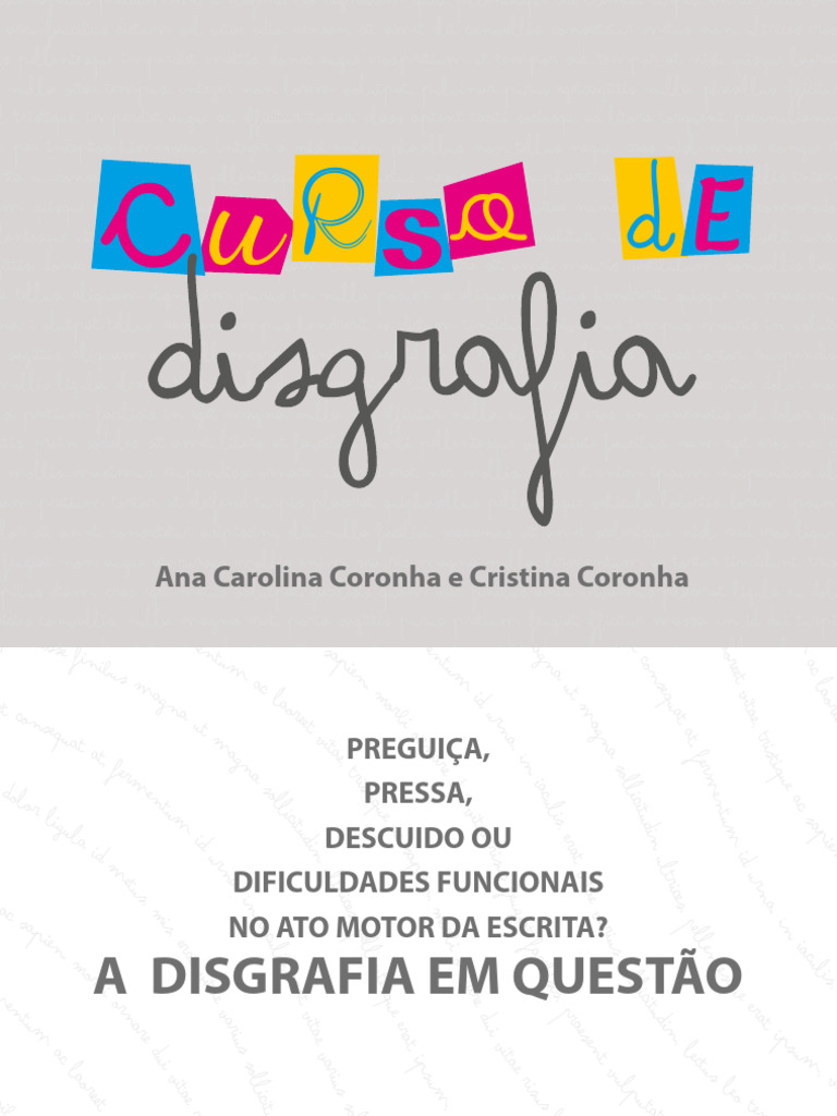 Curso Sobre Disgrafia | PDF