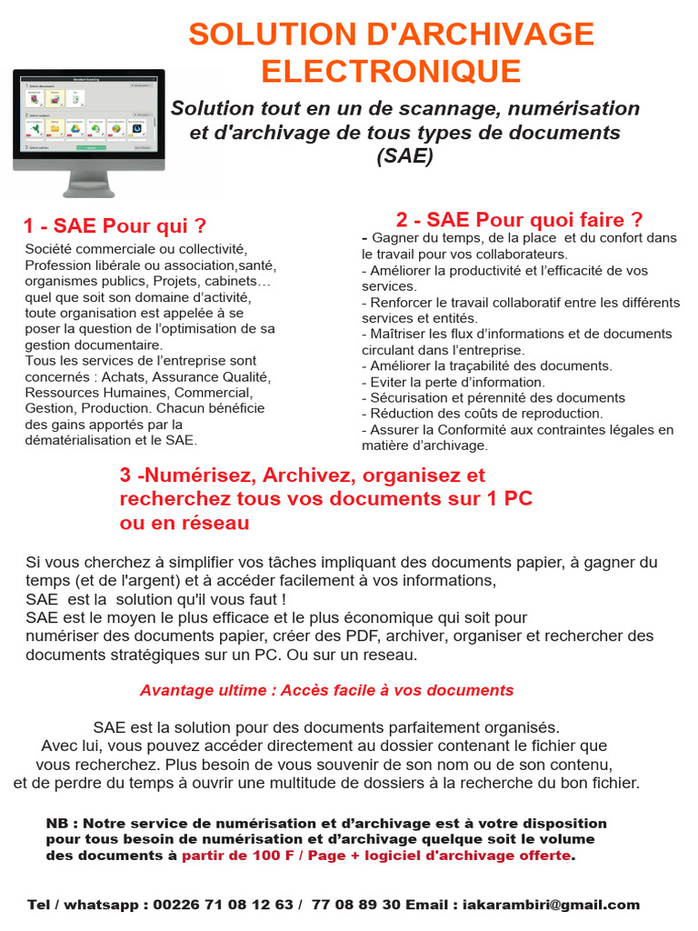 Affiche SAE1 | PDF