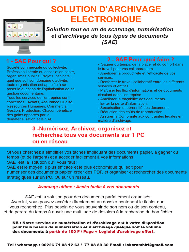 Affiche SAE | PDF