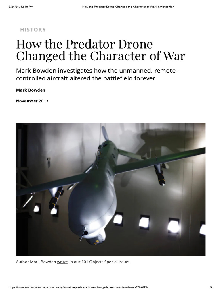 How the Predator Drone Changed the Character of War _ Smithsonian | PDF