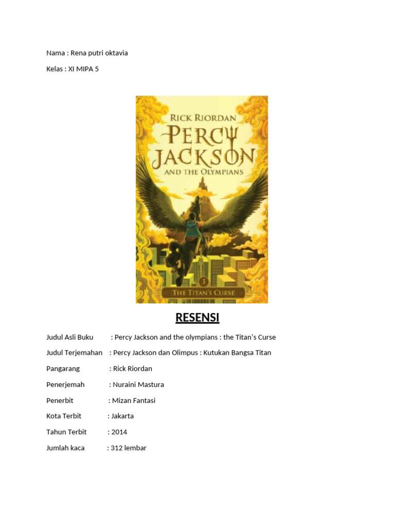 resensi the totans of curse rena | PDF