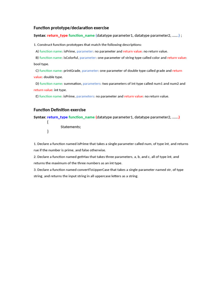 Exercise On Variable Scope | PDF