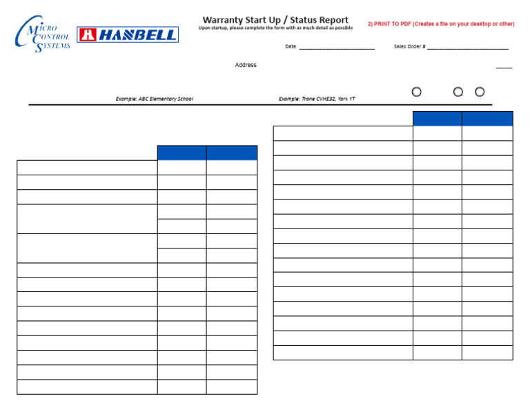 Hanbell Warranty Startup Form - 2 | PDF | Chemical Equipment | Chemical ...