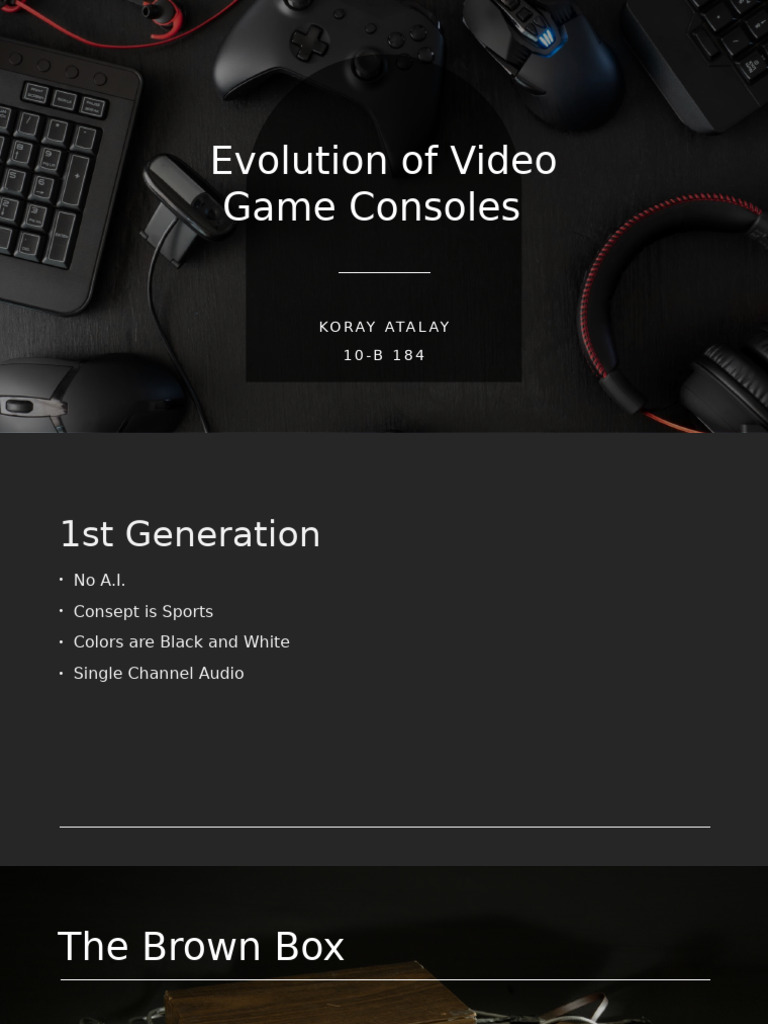 Evolution of Video Game Consoles | PDF