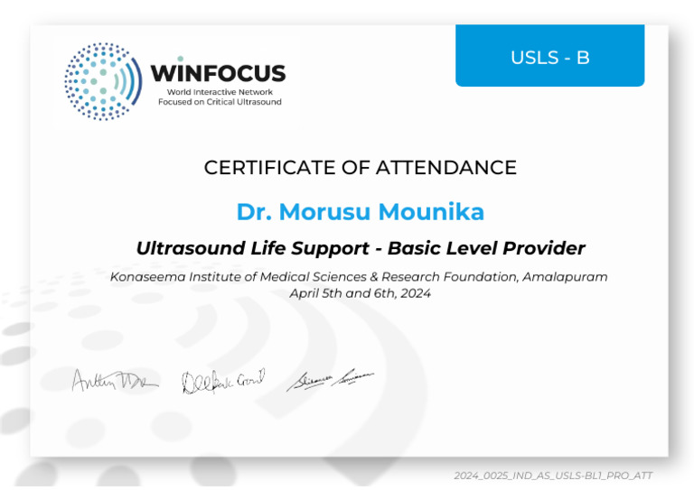 Winfocus Certificate | PDF | Self-Improvement