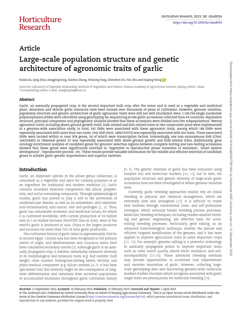 Jia 等 - 2023 - Large-scale population structure and genetic archi | PDF