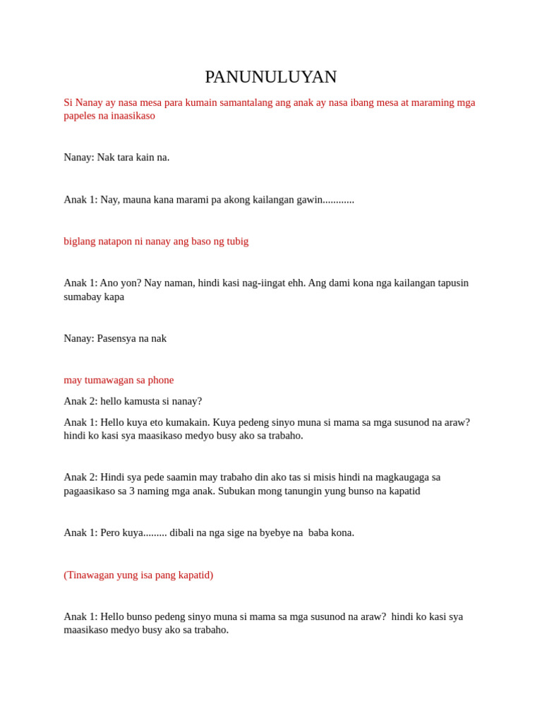 Panunuluyan | PDF