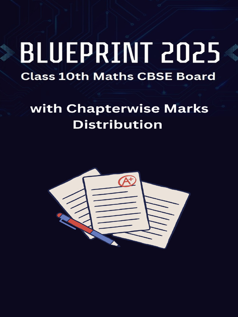 Maths Blueprint 2025 - Chapterwise Weightage CBSE Boards | PDF