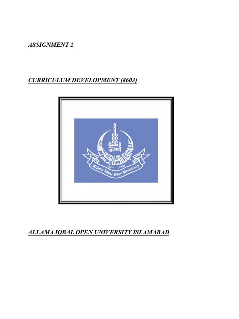 Assignment 2 (8603) | PDF