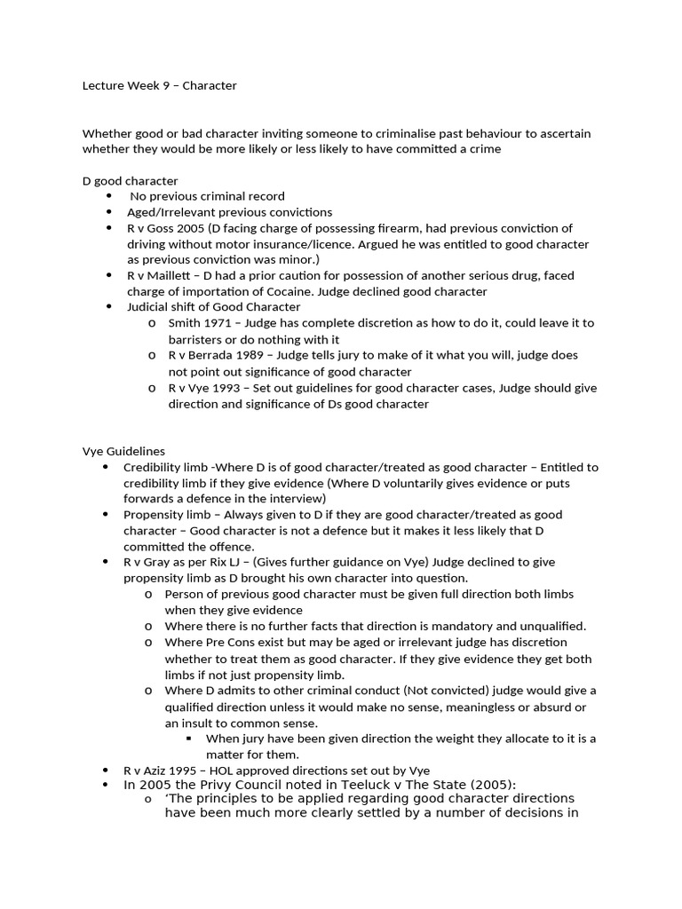 Lecture Week 9 Crim | PDF Lecture Week 9 Crim | PDF