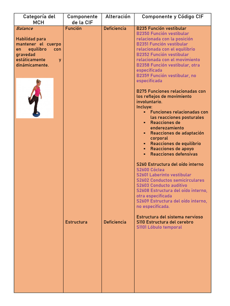 Categorías Según La Cif | PDF | Sistema circulatorio | Corazón