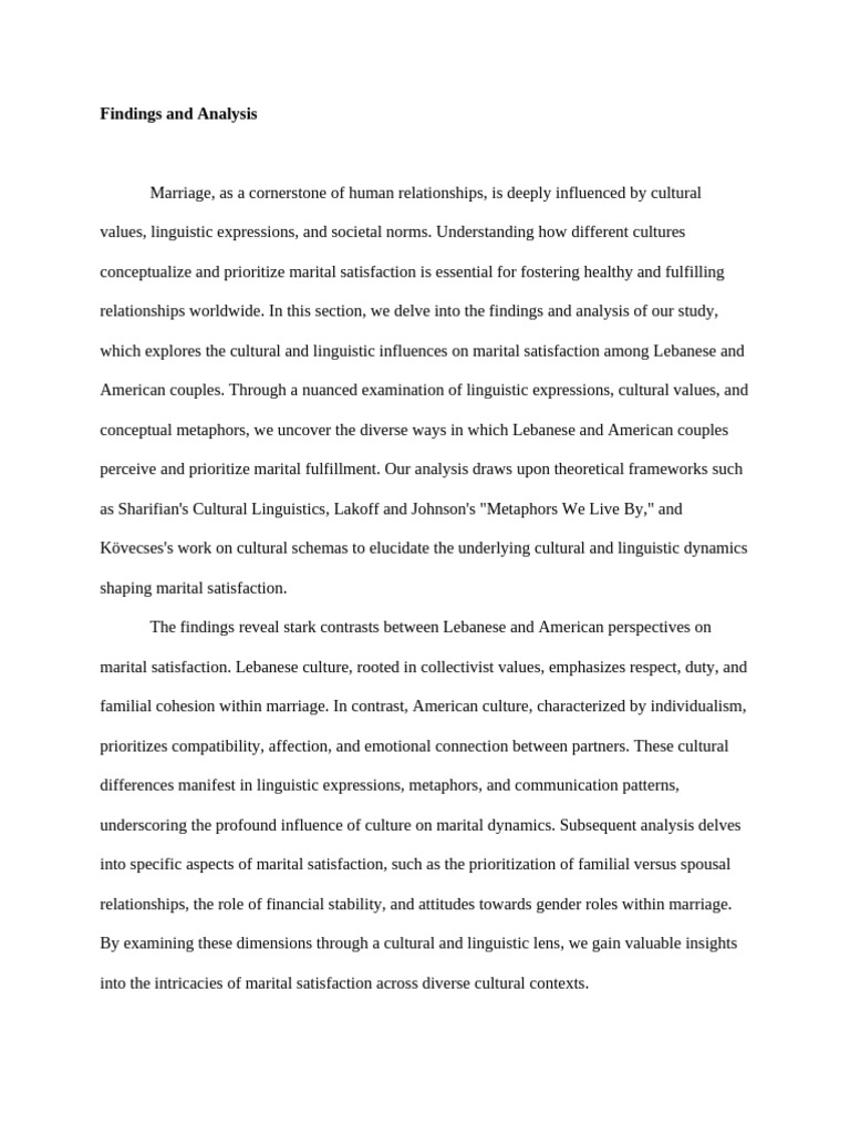 Findings and Analysis | PDF