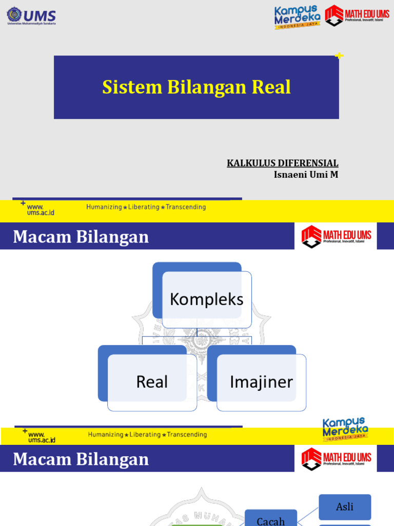 1. Sistem Bilangan Real | PDF
