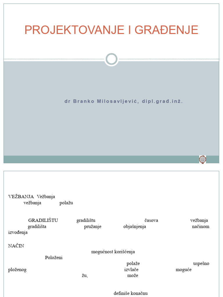 Pred 1 2021 Uvod I Opterecenja | PDF