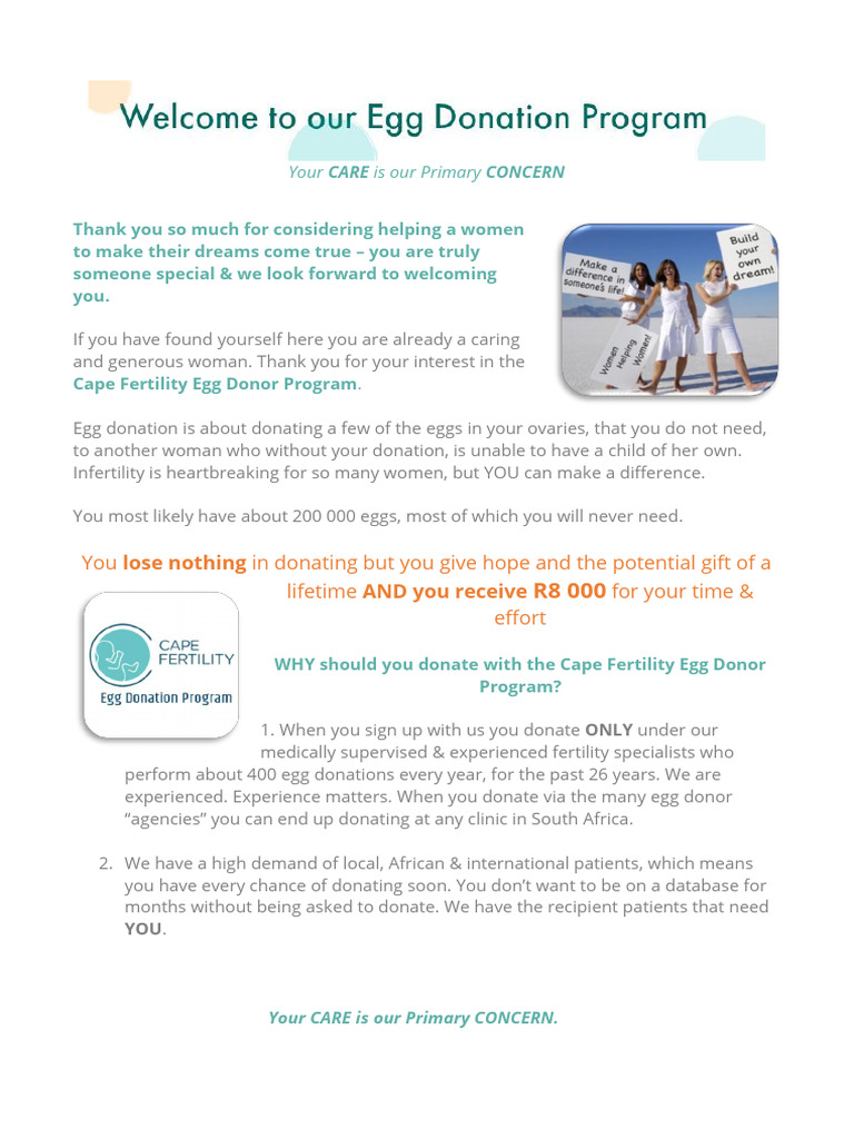 Egg Donor Information Pack | PDF