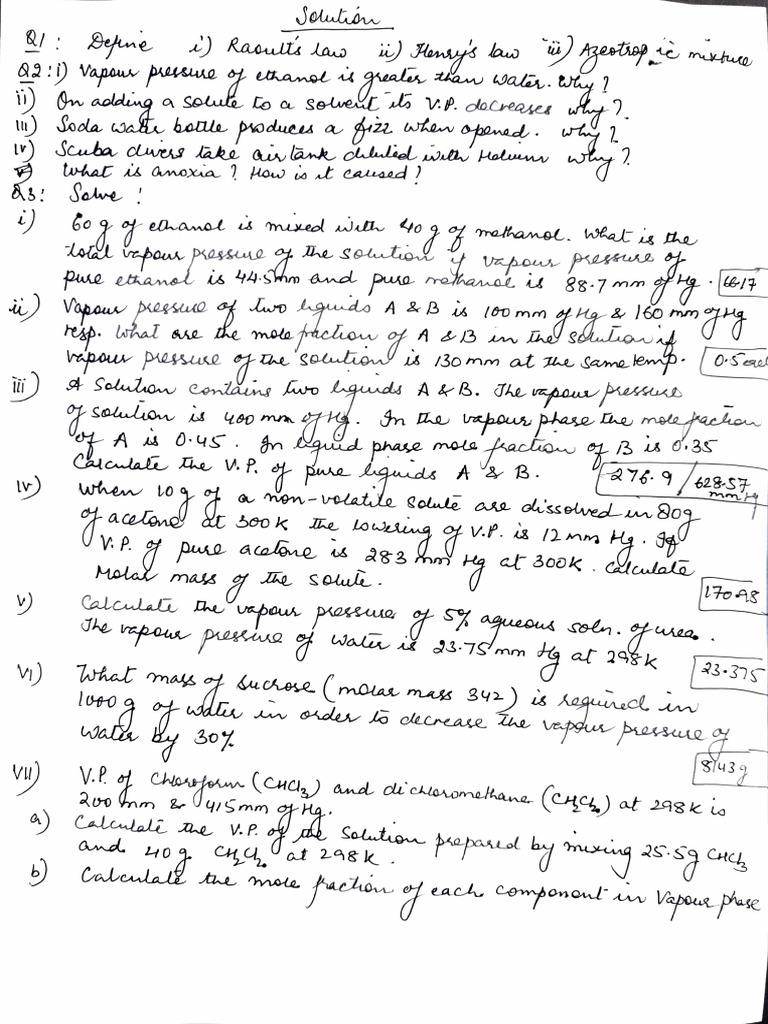 Chem Worksheet | PDF