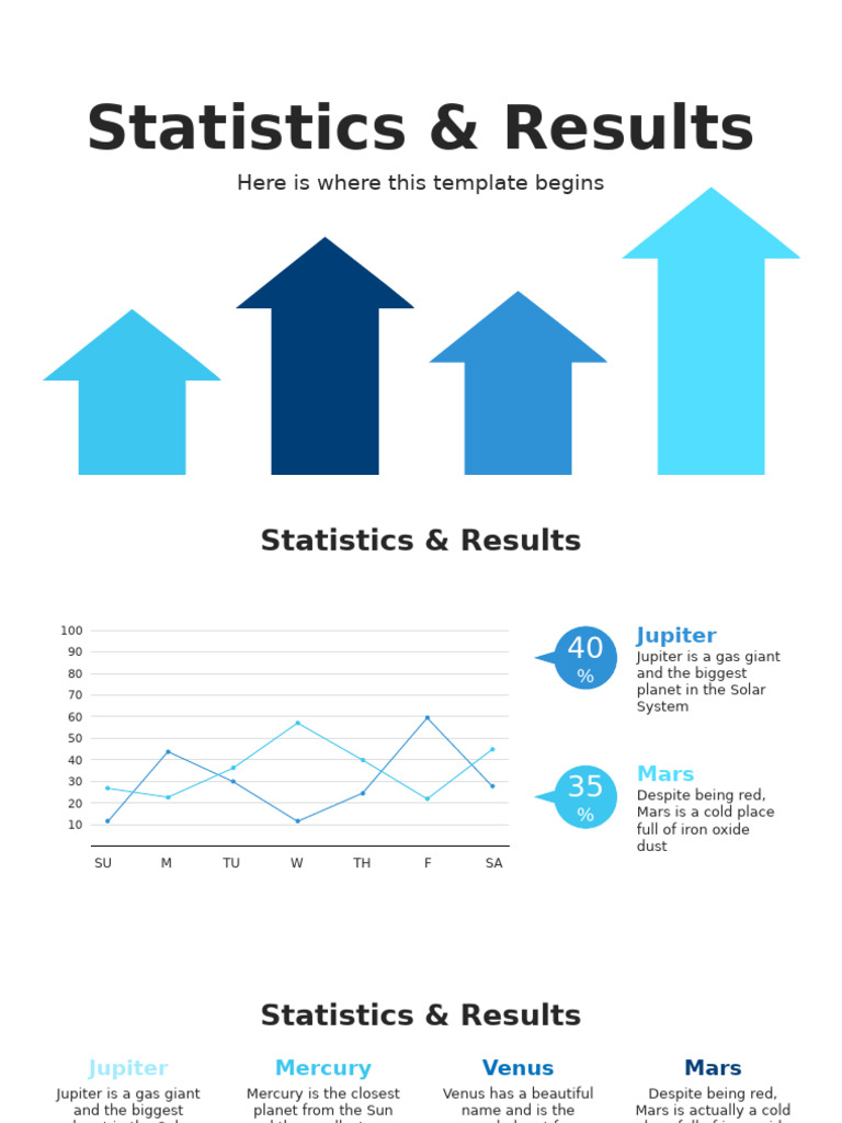 Statistics & Results Infographics by Slidesgo | PDF