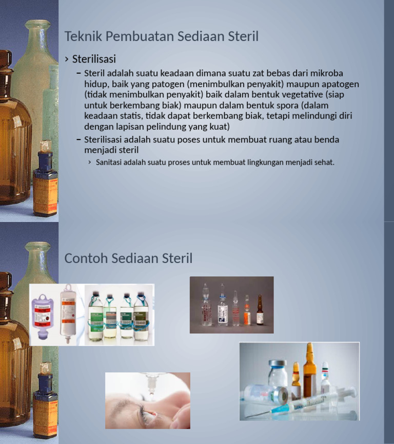 Teknik Pembuatan Sediaan Steril | PDF
