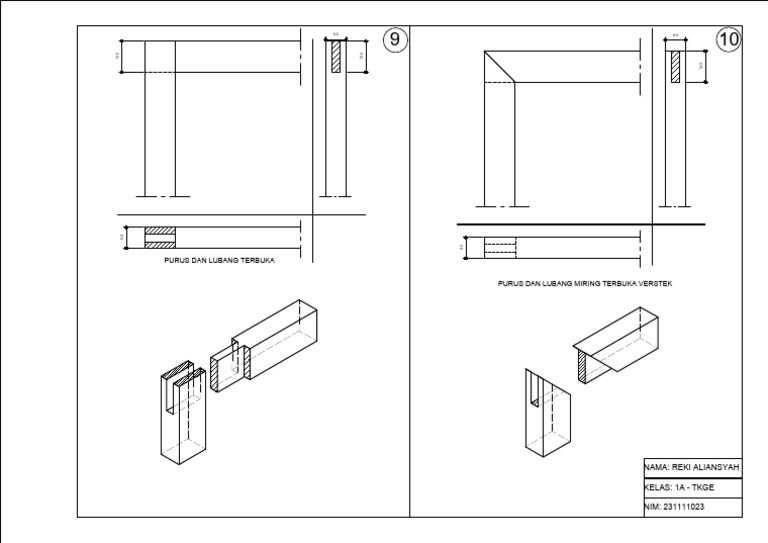 Gamtek Sambungan Dan Pertemuan 1-Model 3 | PDF