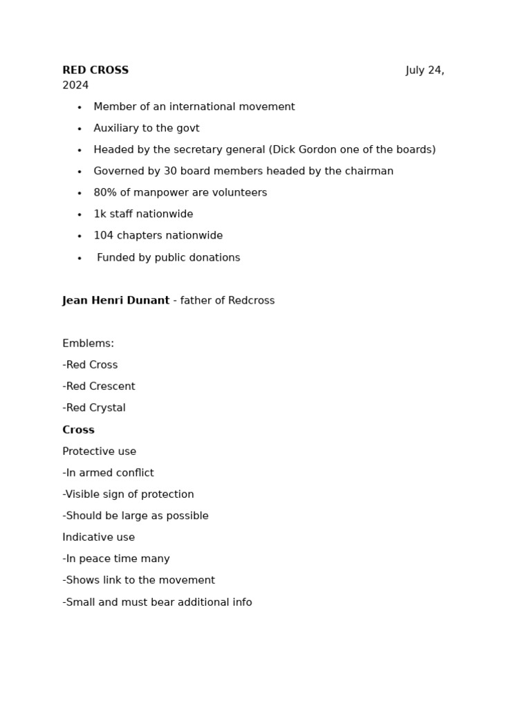 Redcross Briosos, Cristofer JR | PDF