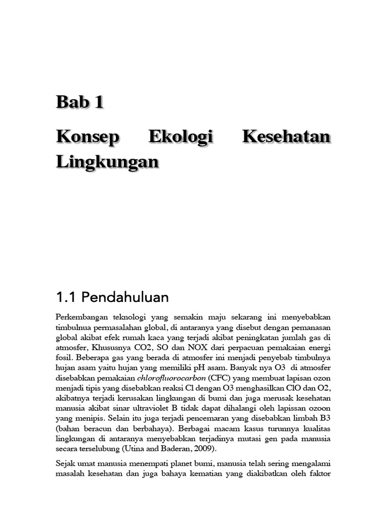 P2 - Materi Suplemen - Konsep Ekologi Dan Paradigma Kesehatan Lingkungan | PDF