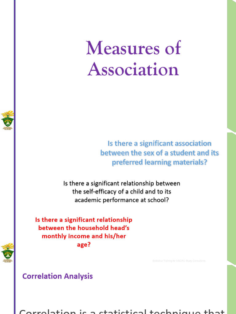 Chapter 13 Measures Of Association – XNCUC